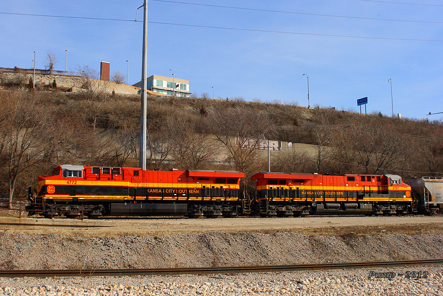 Northbound KCS Empty Grain Train